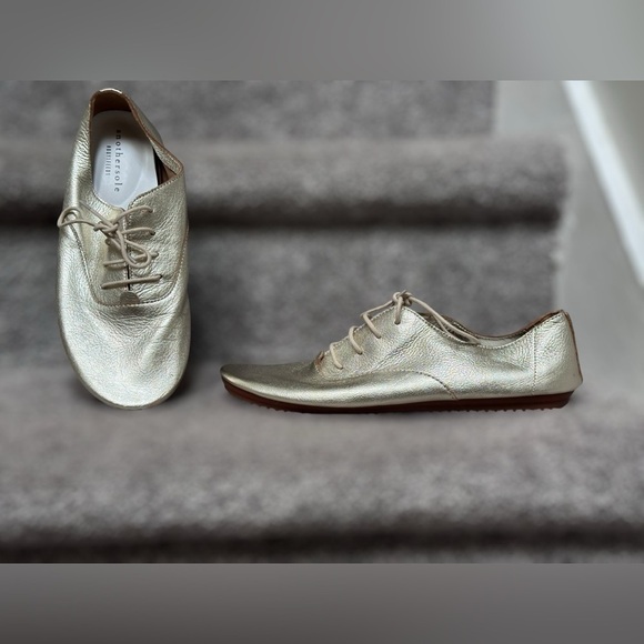 Anothersole | Shoes | Anothersole Trixie Ii Metallic Gold Leather ...